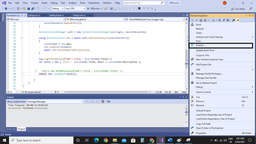 Authenticate Sharepoint Using Pnpframework In An Azure Functions